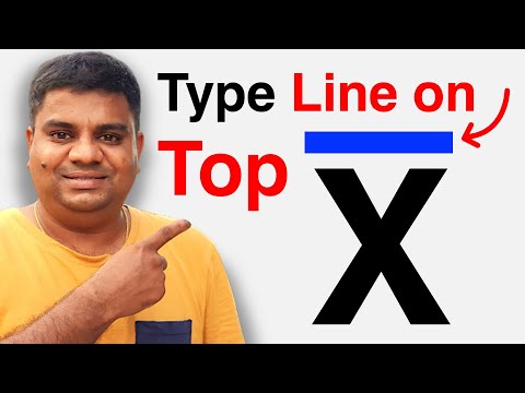 How To: Put a Line on Top of a Letter In Word (Microsoft)