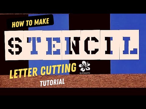 How to Make Stencil Letter Cutting from A to Z Paper Craft