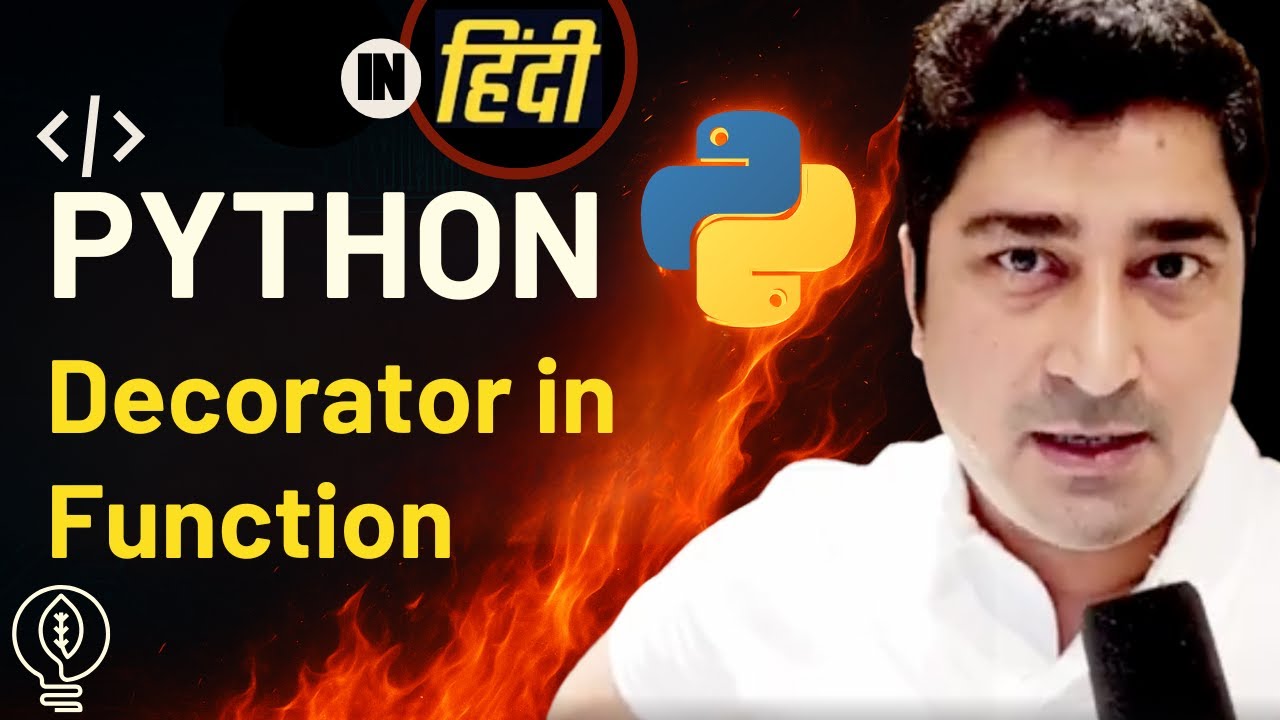 Decorator in Function | Python | Hindi Lecture