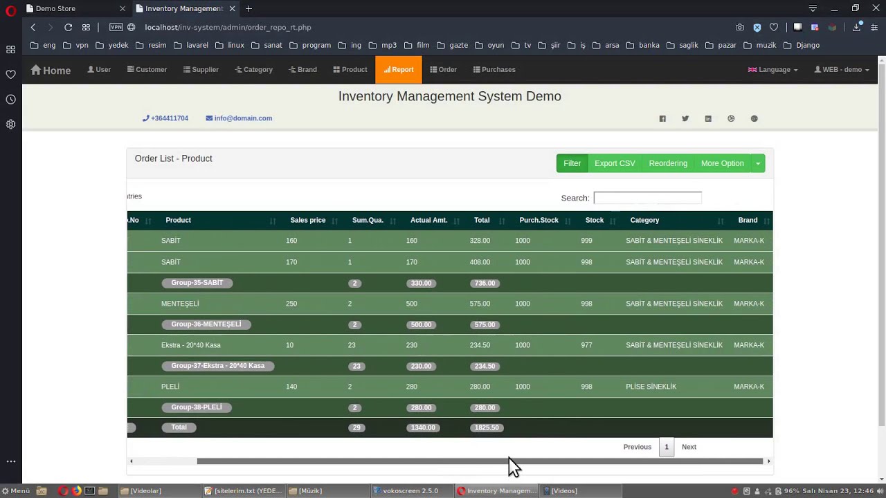 Inventory And Stock Management System with PHP