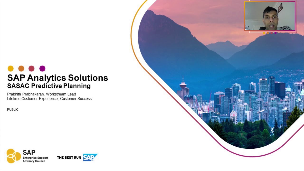 Overview video: SAP Analytics Cloud Predictive Planning​​ | ESAC 2021