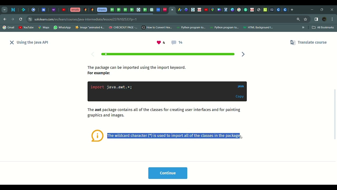 25 Using the Java API | Java Intermediate | Sololearn