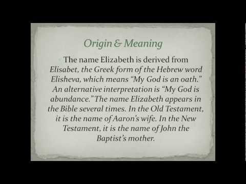 Meaning Of Elizabeth