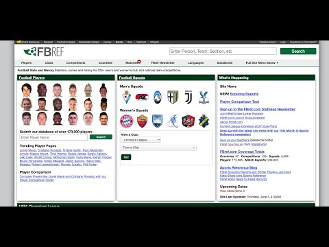 How to Get Data From FBREF