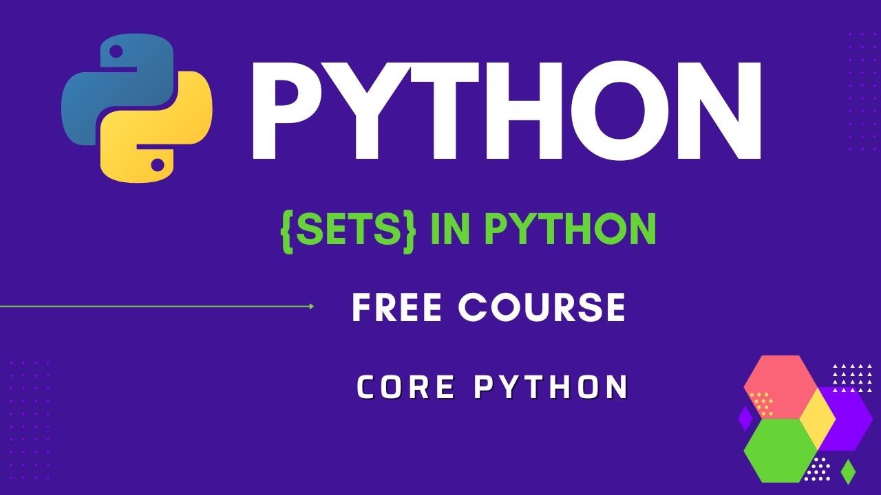 Set functions and operators - Free Python Full Stack Tutorial by lokesh jammugani