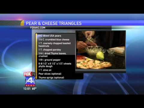 Lisa Farmer: Pear and Cheese Triangles