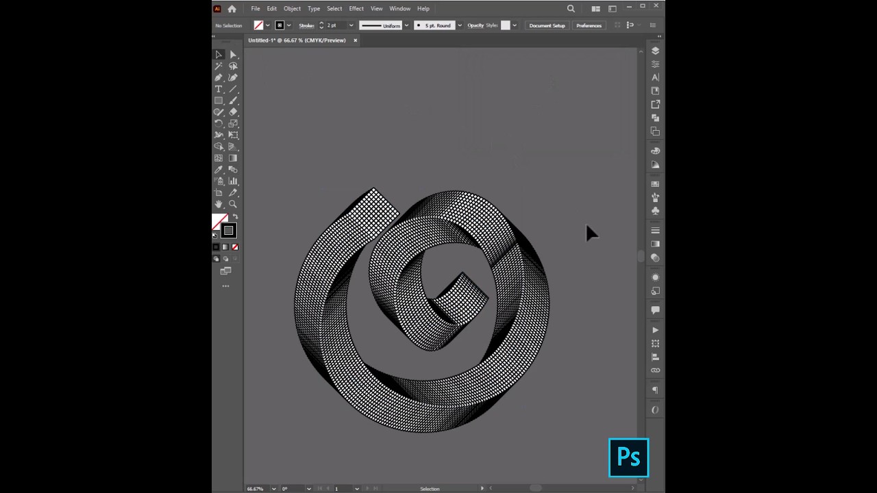 3D Blend Text Effect in Adobe illustrator Blend Tool 🔥 One Minute Technique Tutorial! Must Watch