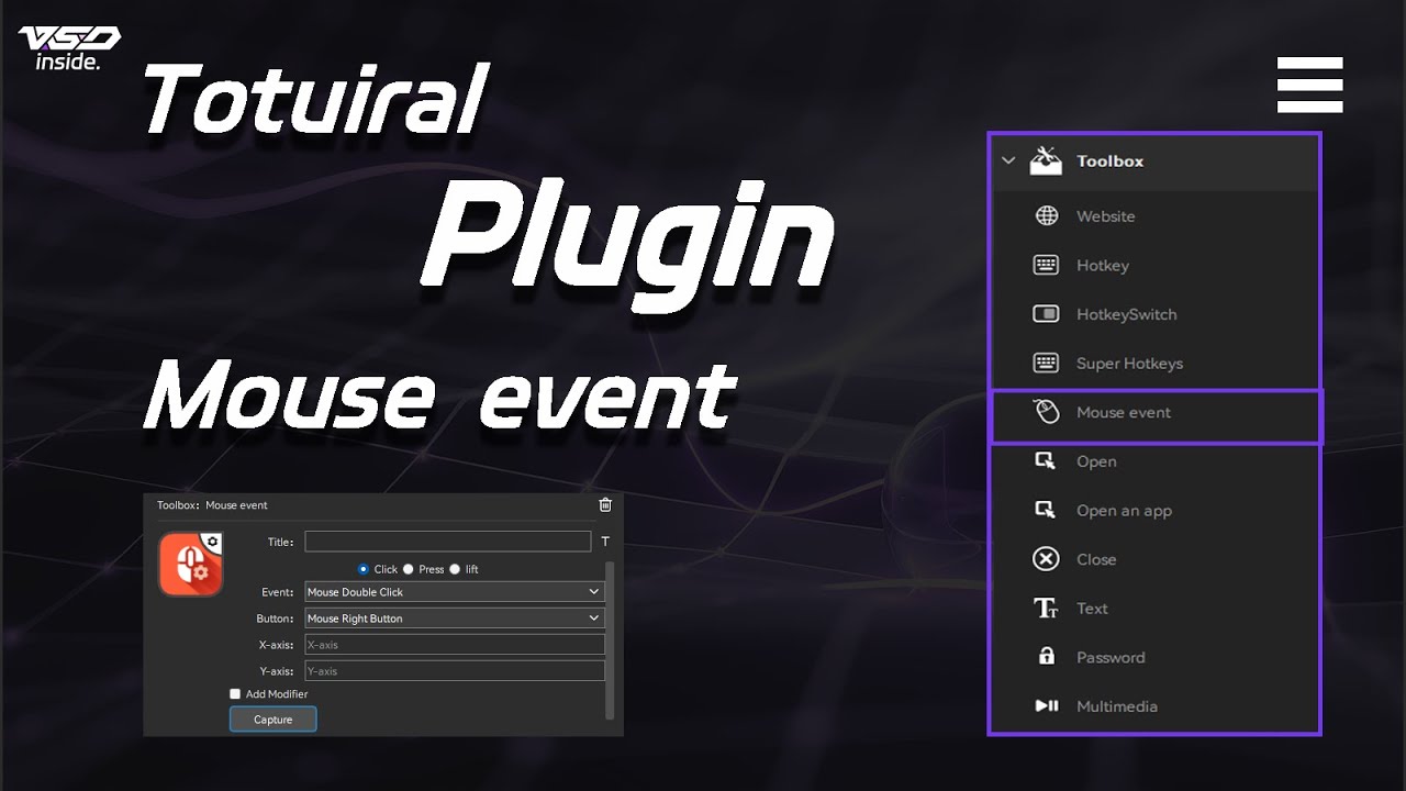 Tutorial - Plugin - Toolbox - Mouse