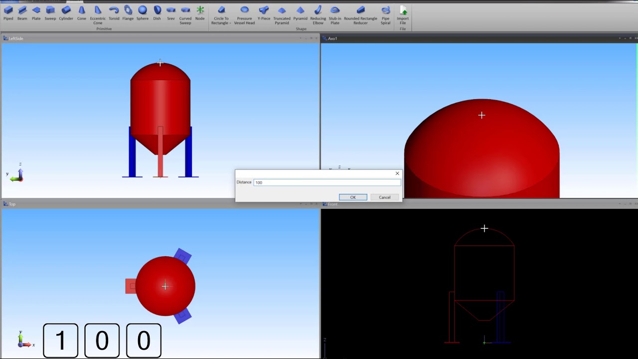 Component Modeller 04 | Tank Without Parameters, Vent Pipe | CADMATIC Academy