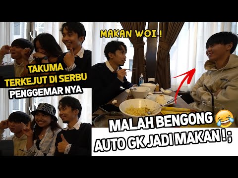 AJAK TAKUMA MAKAN DI RESTORAN INDONESIA , MALAH DI SERBU PENGGEMAR NYA ;D !