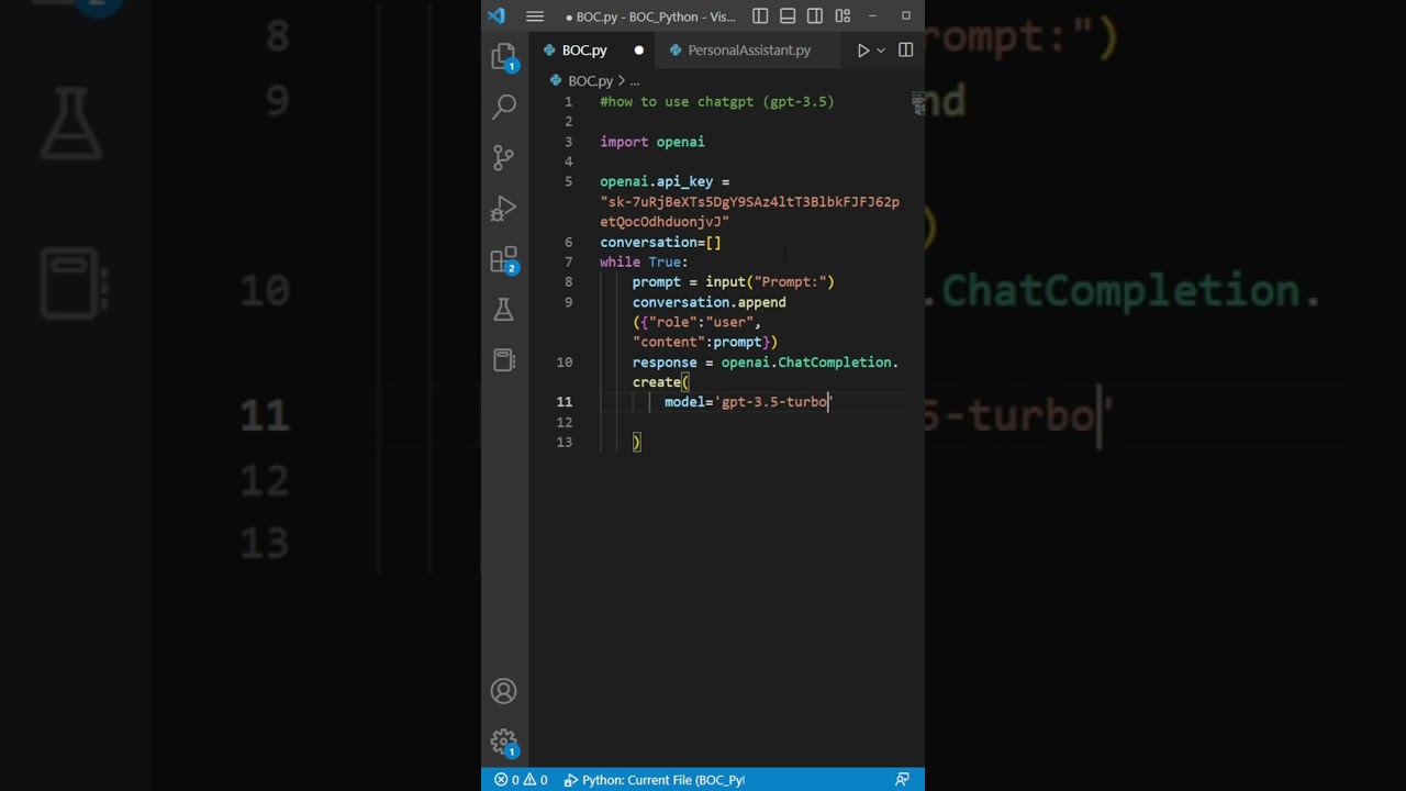 How To Use ChatGPT In Python