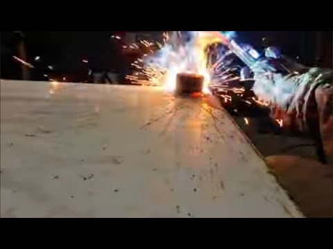 Diesel tank weld repair
