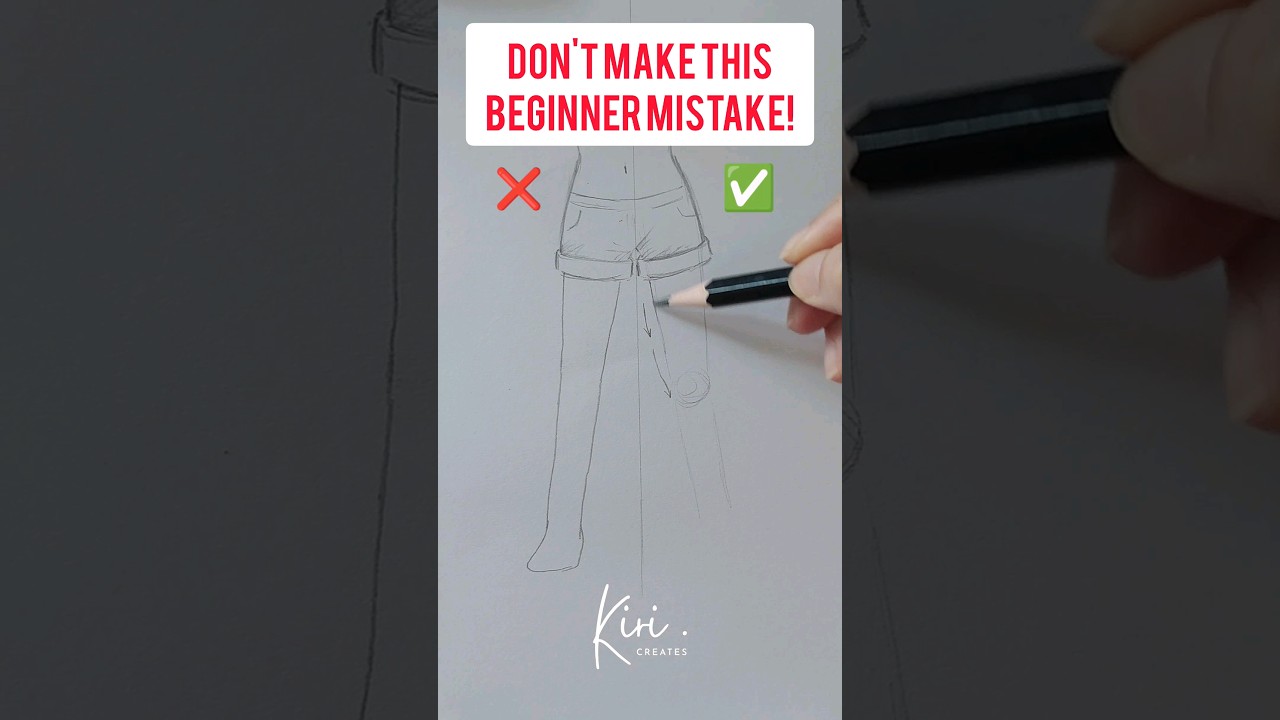 DON'T make this beginner mistake! How to draw slim anime leg #howtodrawanime #animetutorial