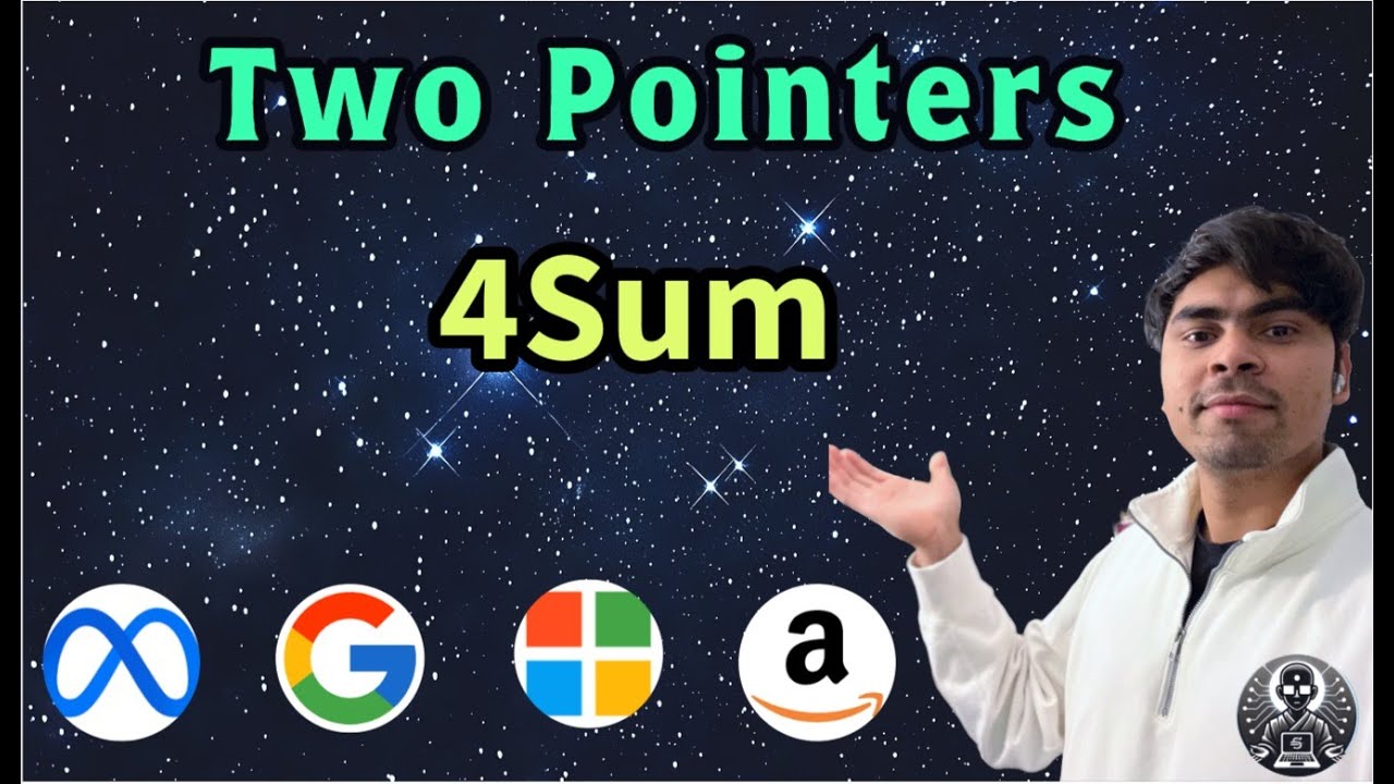 LeetCode 18 | 4Sum | Python Solution Explained | Two-Pointer + Hashing | AlgoYogi