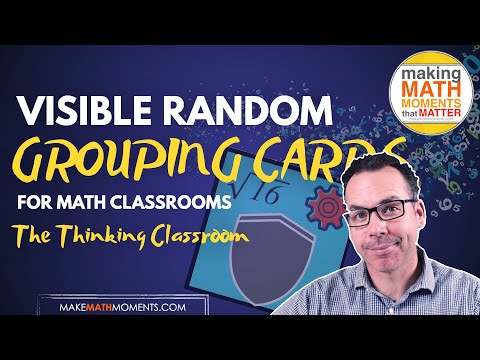 Random Grouping Cards For Visible Random Groupings