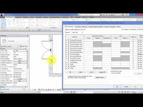 Module 7: Unit 8: Revit Architecture: Visibility and Graphics Overrides Video Lecture - Design ...