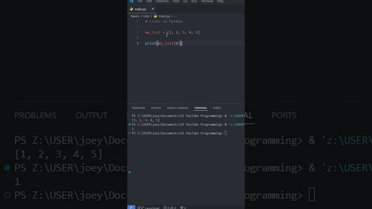 Python Basics: LISTS in Under a Minute! 📃