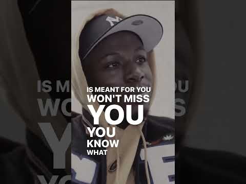 Whats meant for you, won’t miss you.🫡💚#joeybadass #music #motivation #lifequotes #foryou #fyp