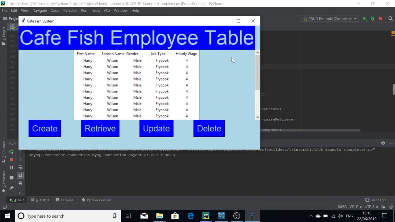 Treeview Widget - Adding A Scrollbar