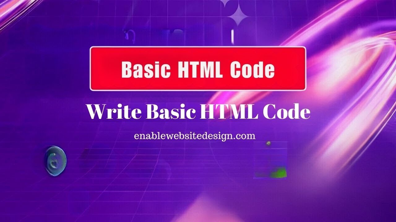 How to write basic html code within a single click