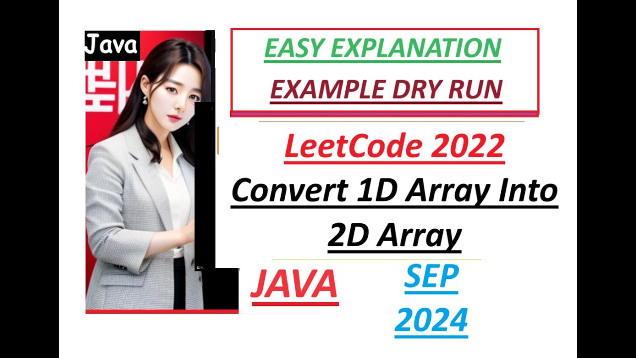 Convert 1D Array Into 2D Array | Leetcode 2022 | Java Code | Developer Coder