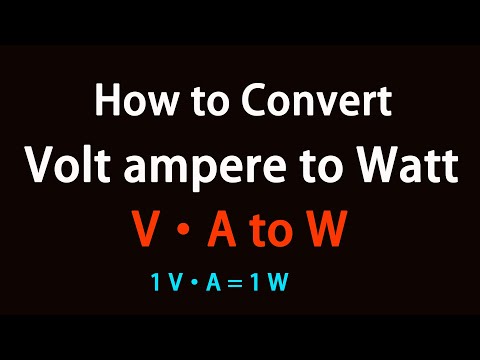 How to Convert Volt ampere to Watt?