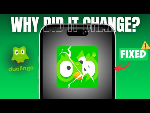 Why Did Duolingo App Icon Change To Broken/Cracked And How To Fix It (2024)