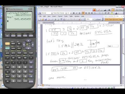 Parallel Resistors calculator use