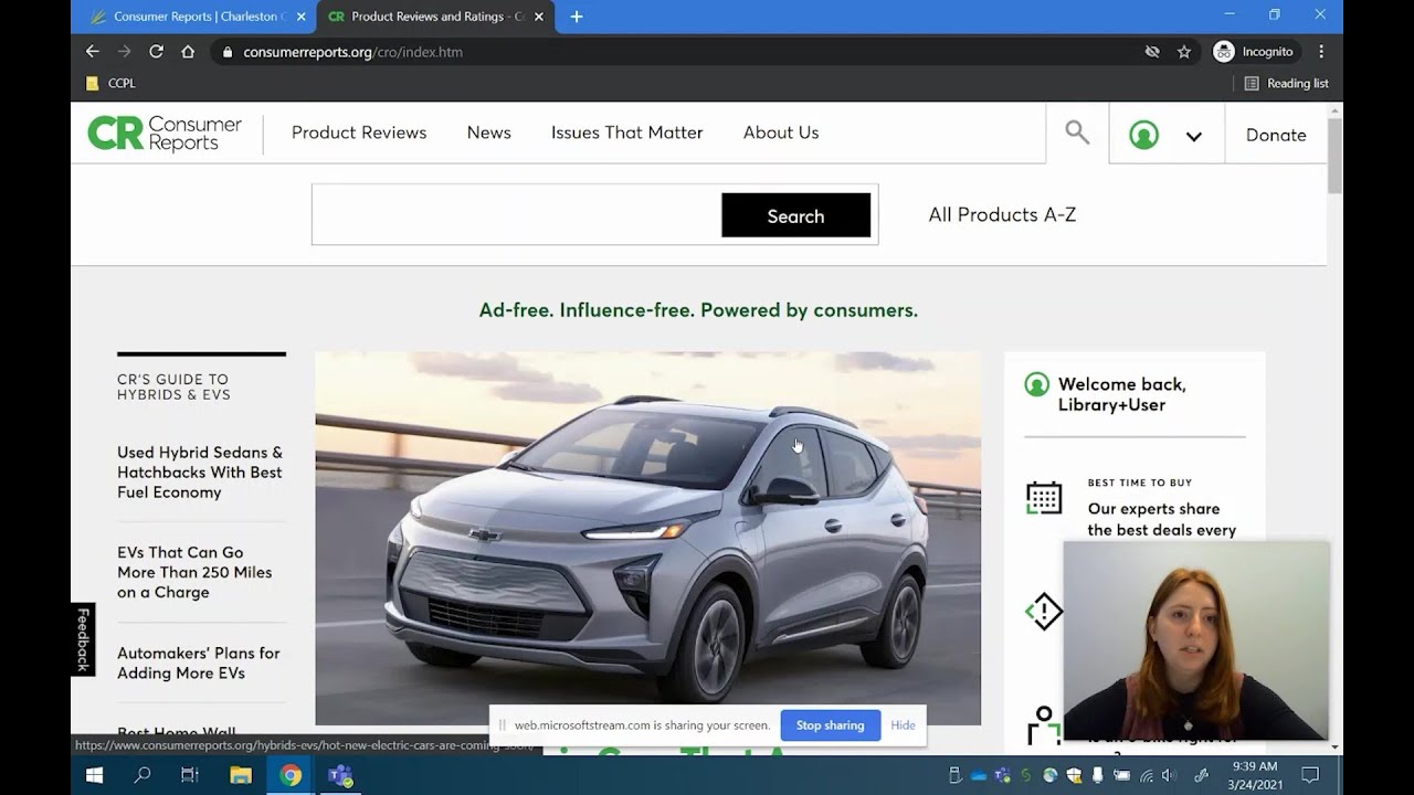 Tech Team: Accessing Consumer Reports With Your Library Card