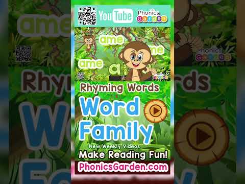 AME WORD FAMILY | MONKEY PHONICS | Playlist | Phonics Garden