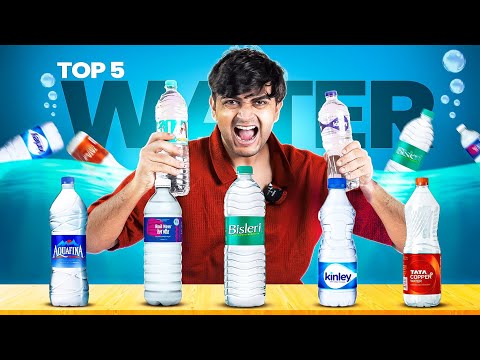 Trying Top 5 Most-selling Water Brands in India