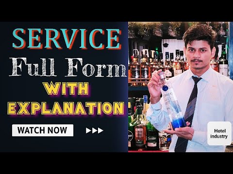 FUll Form Of SERVICE || Hospitality Industry || Mayank Sharma || HOTEL MANAGEMENT ,,, IN HINDI