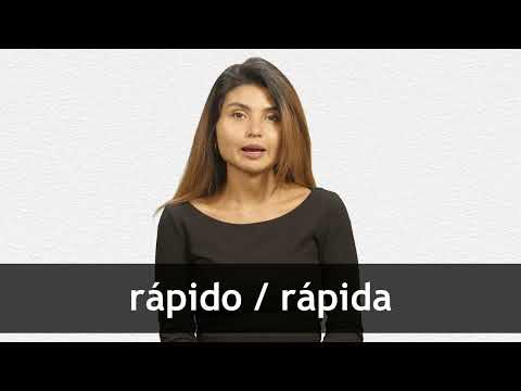 English Translation of “RÁPIDO” | Collins Spanish-English Dictionary