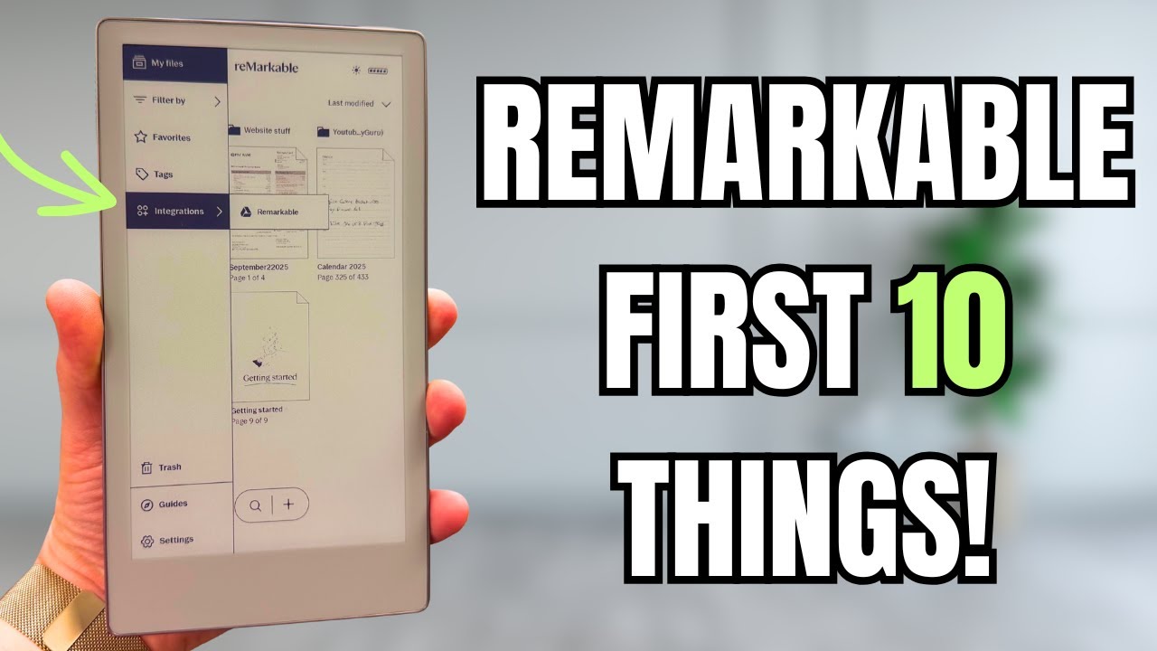 Remarkable Paper Pro Move - First 10 Things To Do! (Remarkable Setup Tips and Tricks)