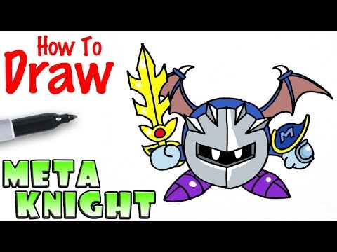 How to Draw Meta Knight from Kirby – I'm Youtuber – Follow my videos to ...