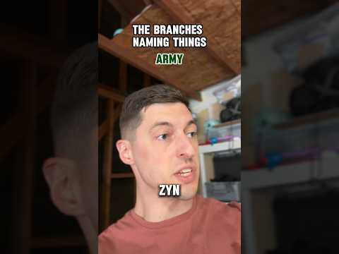 Military branches naming things