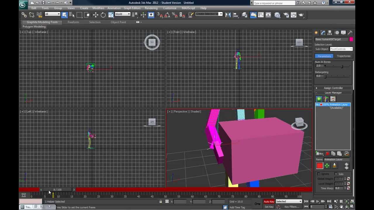 3ds MAX - Link Constraint tutorial