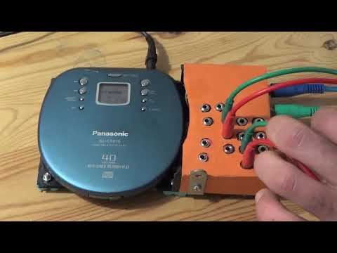 Circuit bent discman Panasonic SLCT570 anti-shock memory - 1st mode (10 sec memory)