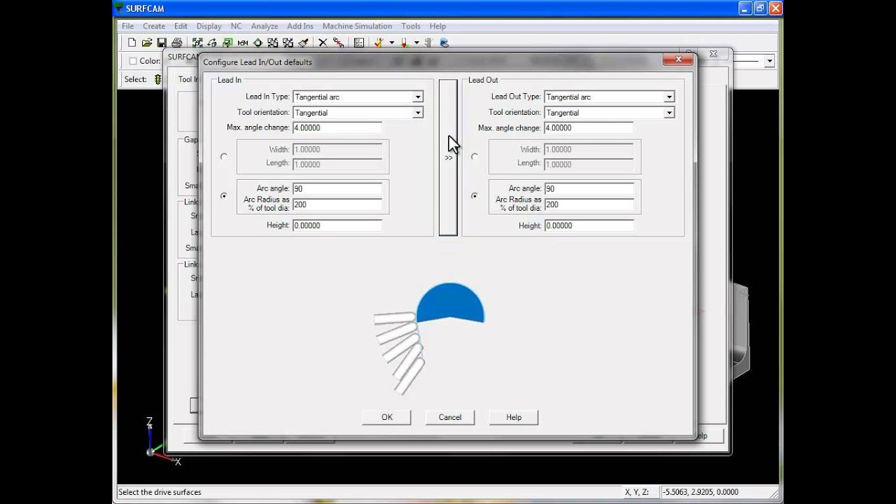 SURFCAM Tutorial - 3-Axis Multi-Cut: Toolpath Creation Sequence