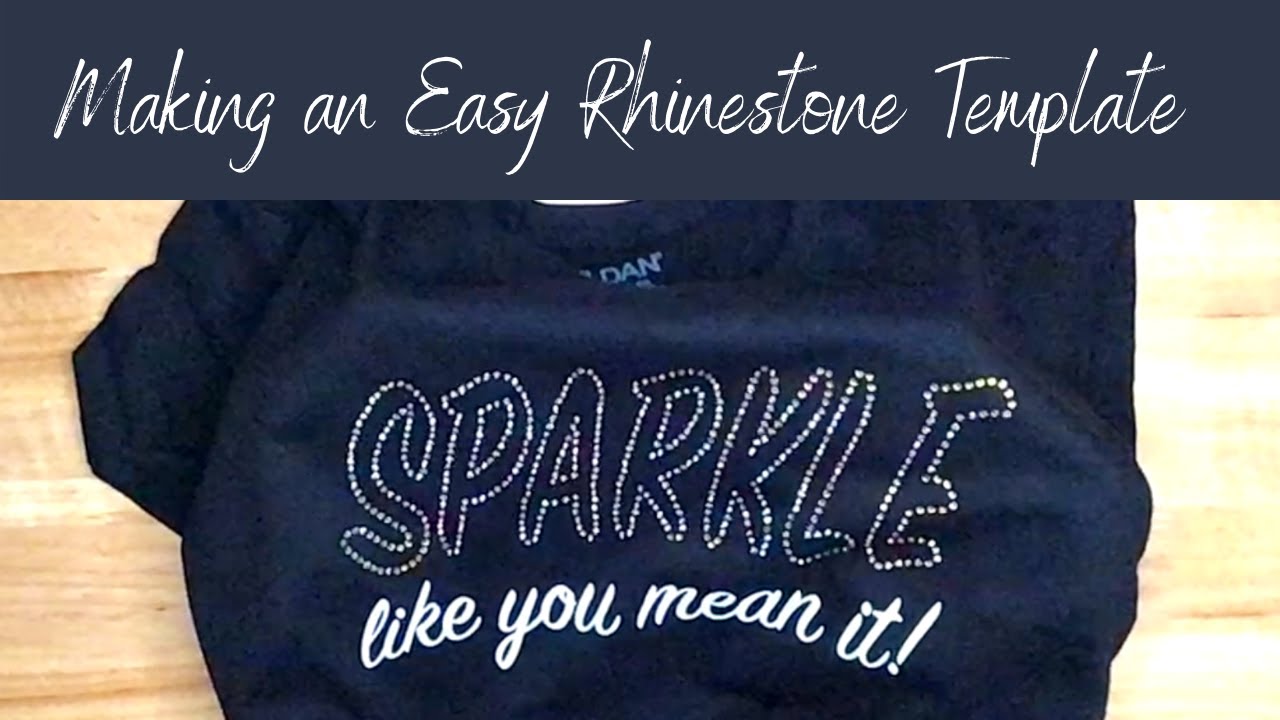 Making an Easy Rhinestone Template in Silhouette - Cut with a Cricut