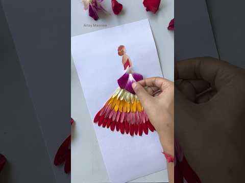 Flower Petals Craft #craft #diy #ytshort