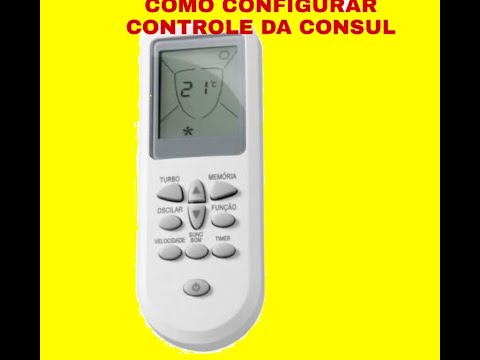 Como usar o controle de ar condicionado da consul