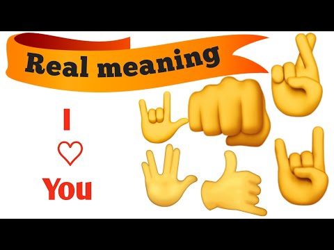 Meaning of all WhatsApp emojis /All hand Gesture emojis meaning
