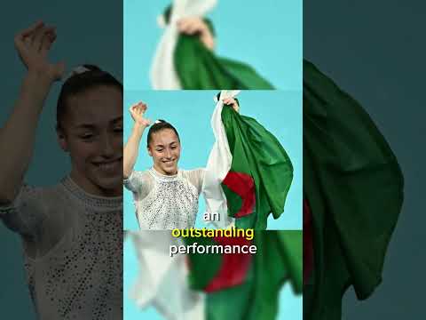 Algerian Teen Kaylia Nemour Makes History with Uneven Bars Olympic Gold #paris2024 #algeria #gold