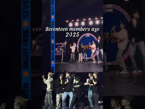 Seventeen members age 2025👀||#seventeen #kpop #hoshi #woozi #kpopidol #age #mingyu #kpopedit