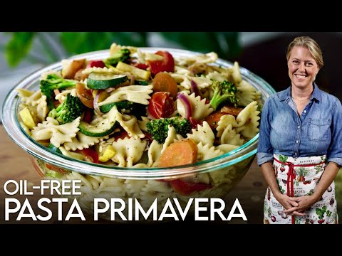 Plant-Based Pasta Primavera: The Taste of Spring in Every Bite! #oil-free