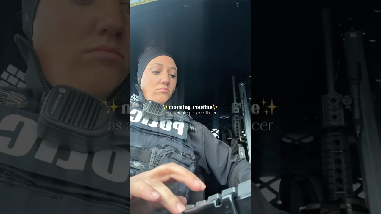 day in the life of a female police officer ✨👮🏽 #morningroutine #femalepoliceofficer #grwm