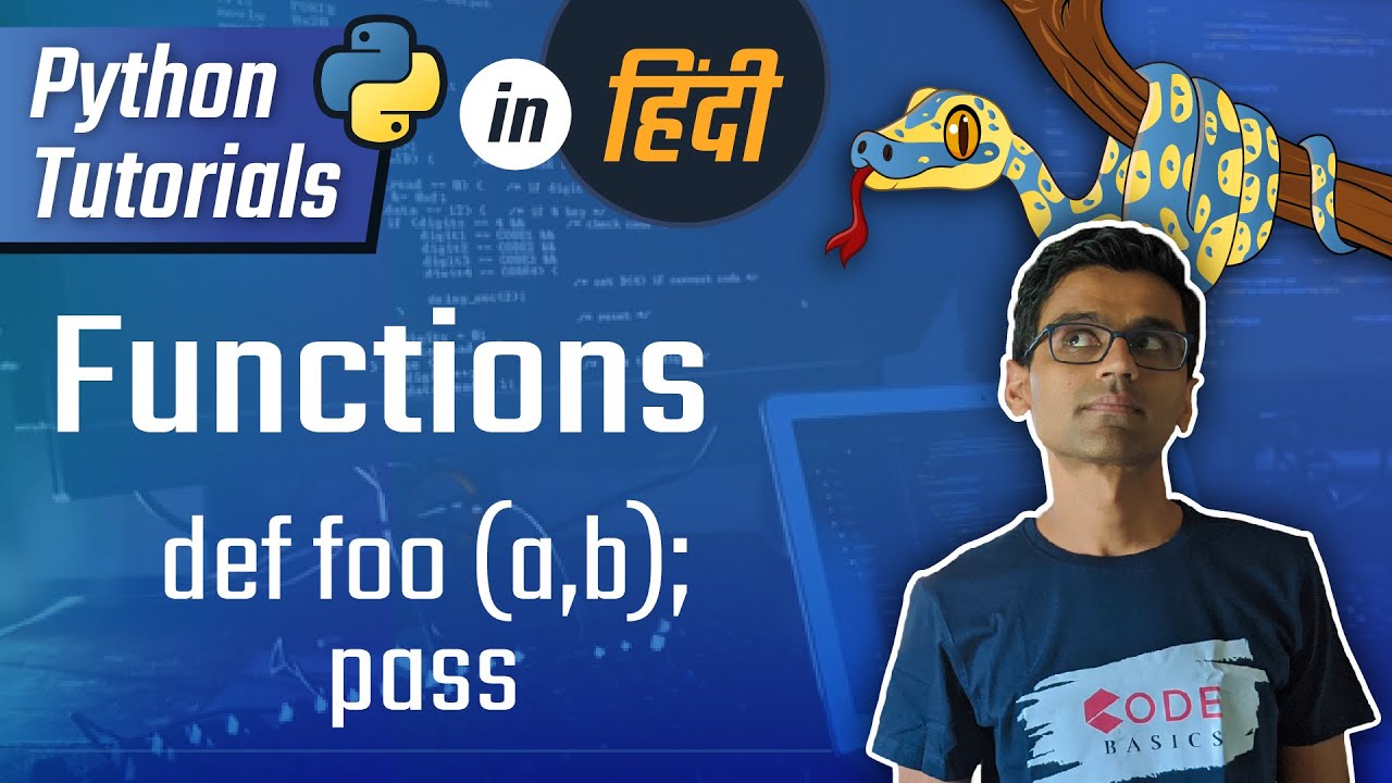 Python Hindi Tutorial 10 - Functions