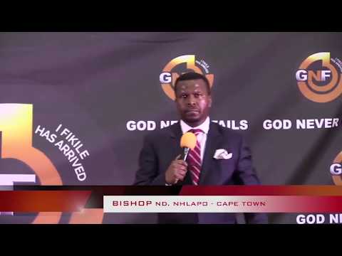 Bishop ND Nhlapo preaching at Khayelitsha - Cape Town