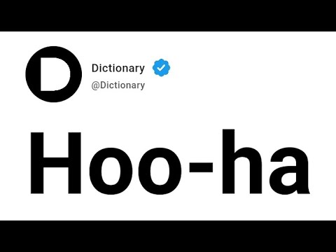 Hoo-ha Meaning In English
